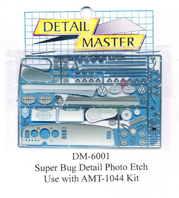 Detail Master 1/24 - 1/25 DM-6001 Super Bug Detail Photo Etch for AMT1 – Burbank's House of Hobbies