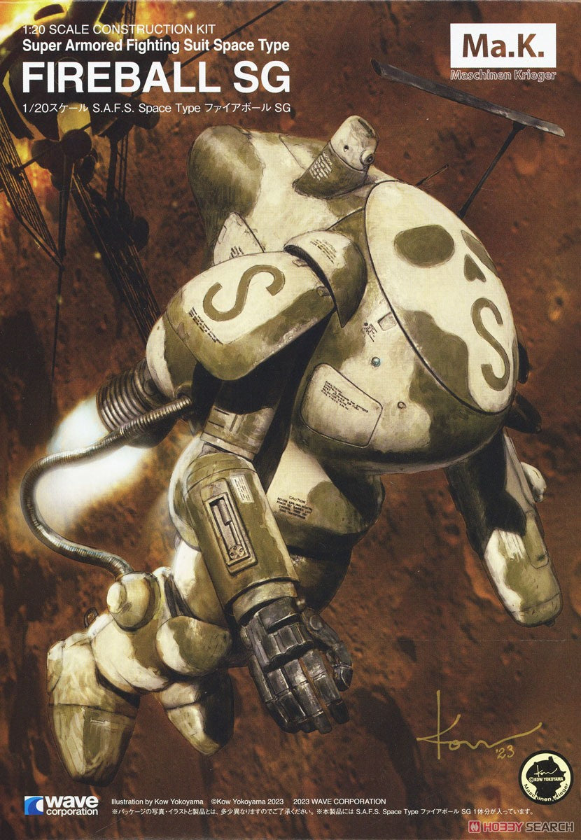 Wave Maschinen Krieger 1/20 S.A.F.S. SPACE TYPE Fireball MK-019 ...