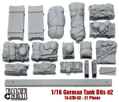 Value Gear 1/16 German Tank Bits #2 21 Pieces 16-GTB-02 – Burbank's ...