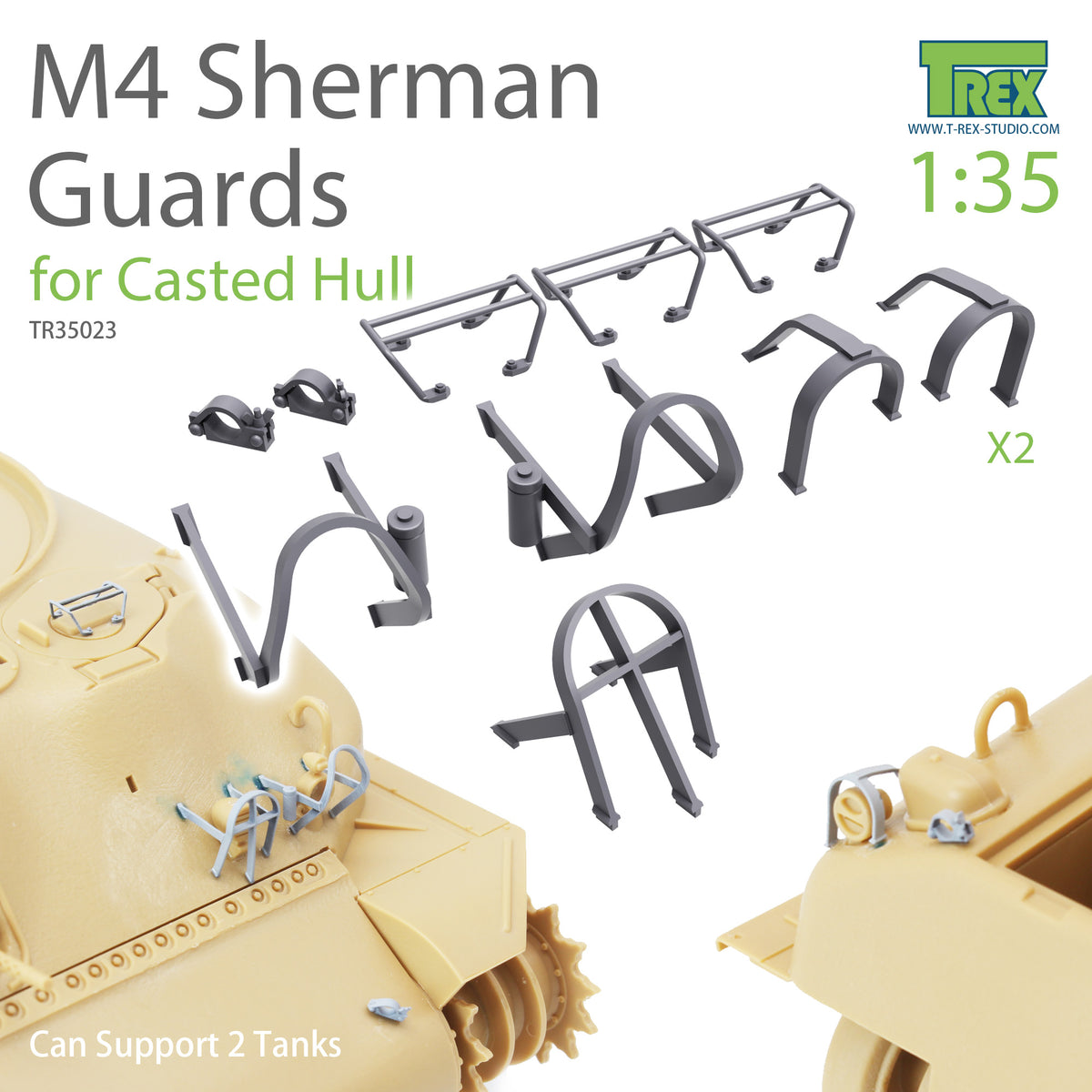 Trex 1/35 US M4 Sherman Guards Cast Hull 3D Printed TR35023 – Burbank's ...