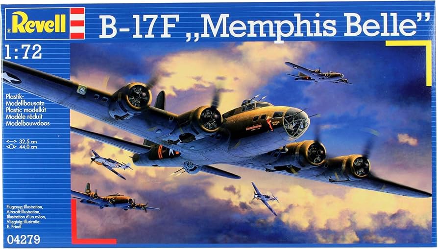 Revell 1/72 US B-17F "Memphis Belle" 04279 – Burbank's House of Hobbies
