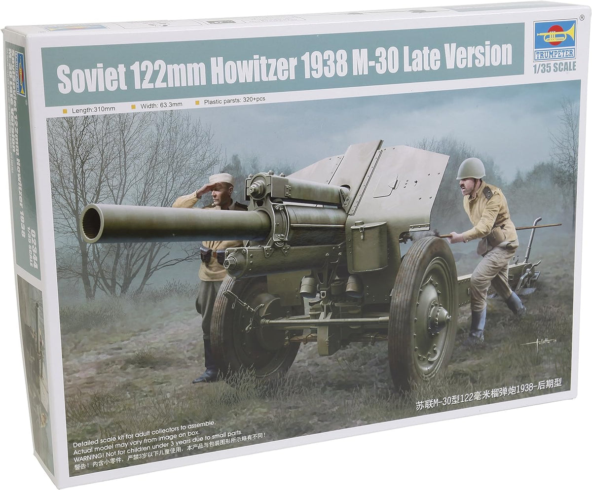 Trumpeter 1/35 Russian Soviet 122mm Howitzer 1938 M-30 Late Version 02 ...