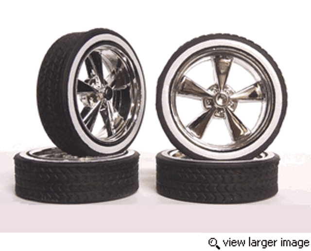 Hoppin Hydros 1/18 BLVD Lowrider Chrome Wheels & Whitewalls (4) 561 ...