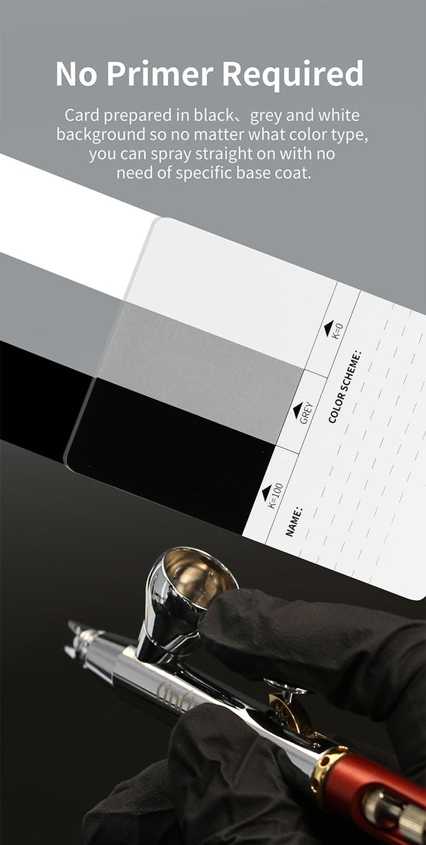 Dspiae CC-01 Color Test Card Model Paint Color Test Cards' – Burbank's ...