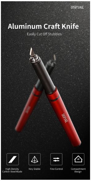 Dspiae DK-1 Aluminum Model Knife – Burbank's House of Hobbies