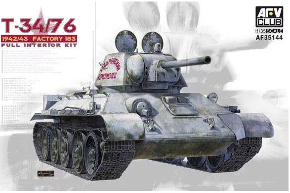AFV Club 1/35 Russian T-34/76 1942/43 Factory 183 Full Interior Kit 35 ...