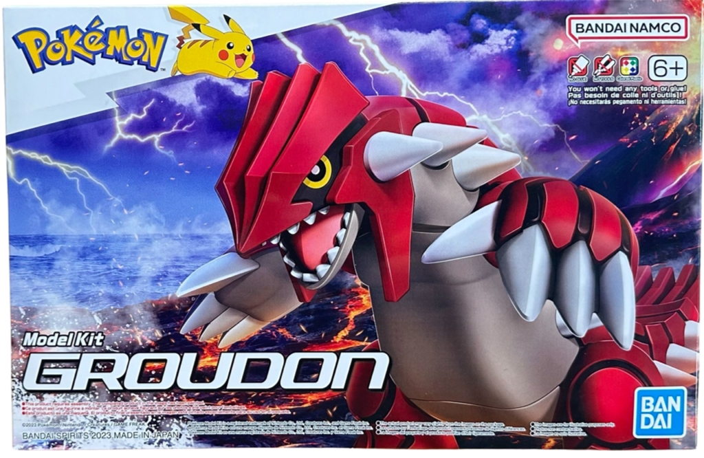 Bandai Pokemon Model Kit Groudon 2704423 – Burbank's House of Hobbies