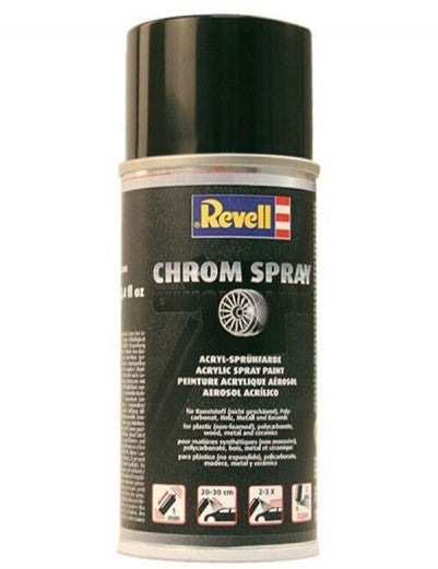 Revell Chrome Lacquer Spray 5.07 fl. oz (150ml) Hobby Paint 39628 ...