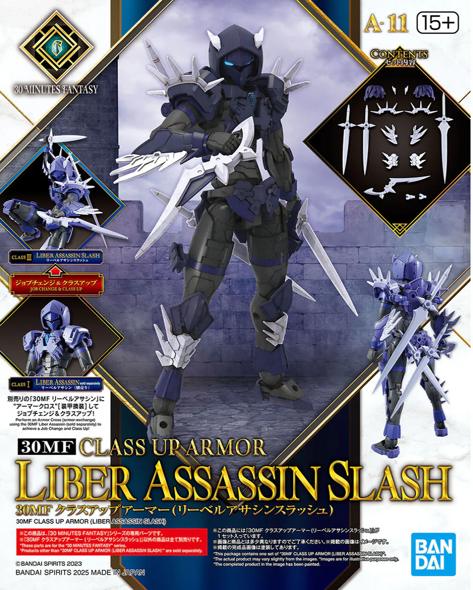 Bandai 1/144 HG 30 Minutes Fantasy Class Up A-11 Liber Assassin Slash ...