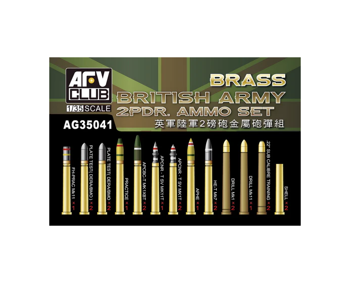 AFV Club 1/35 British 2PDR. Ammo Set AG35041 – Burbank's House of Hobbies
