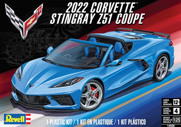Revell 1/25 Chevrolet Corvette Stingray Z51 Coupe 2022 NEW MOLDS 14556 ...