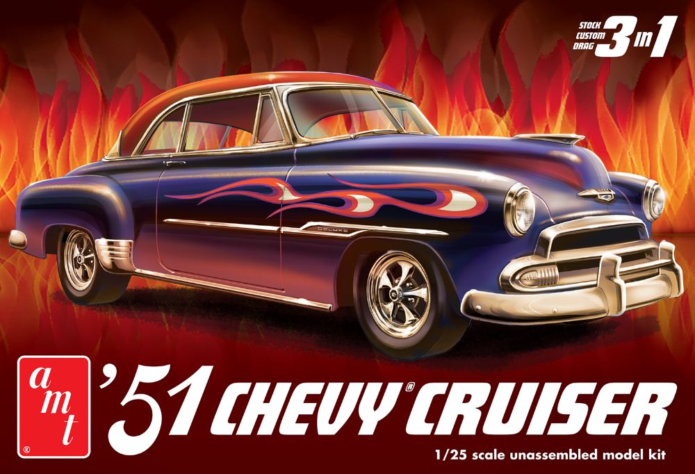 AMT 1/25 1951 Chevy Cruiser (3 in 1) 1556 – Burbank's House of Hobbies