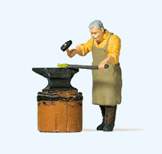 Preiser 1/87 HO Blacksmith Individual Figure 28187 – Burbank's House of ...