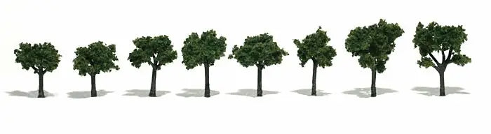 Woodland Scenic TR1501 Deciduous Trees Medium Green 3/4 to 1-1/4" 1.9 ...