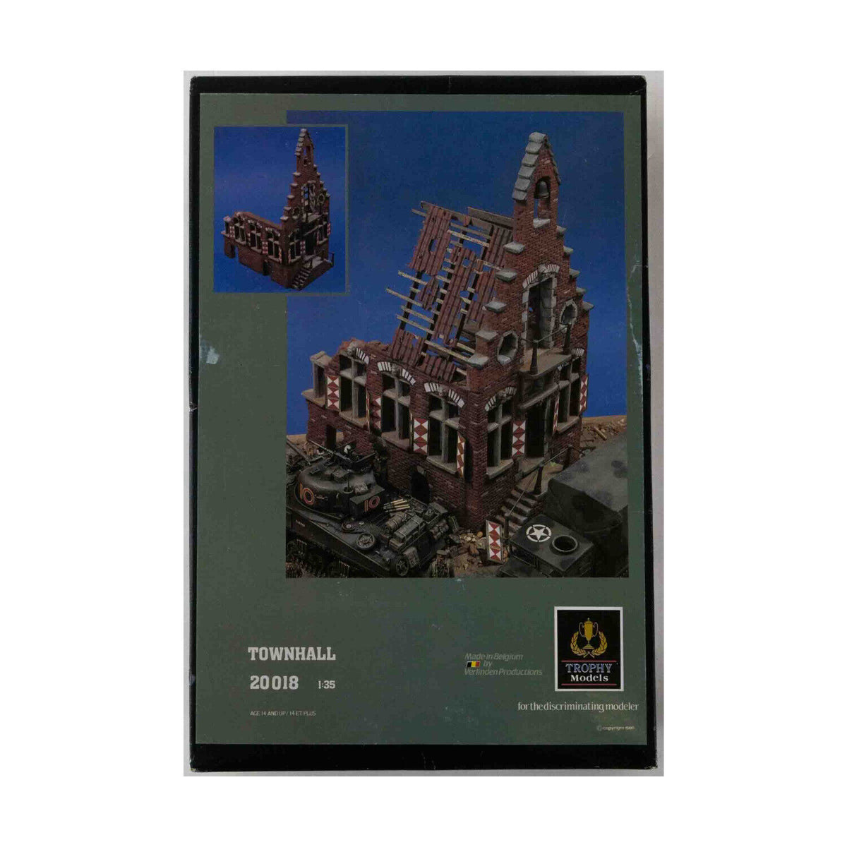 Verlinden 1/35 European Townhall Building Ruin Section WWII (Trophy Mo ...