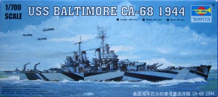 Trumpeter 1/700 US Heavy Cruiser USS Baltimore CA-68 1944 05725 ...
