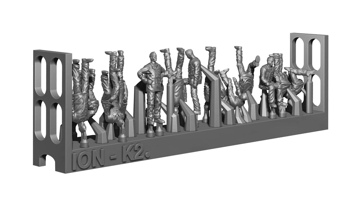 Ion Models 1/144 Kriegsmarine Figures Working on Duty Part 1 K144-002 ...