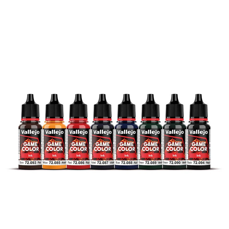 Vallejo Game Color Ink Game Paint Set of (8 x 18 ml) 72296 – Burbank's ...