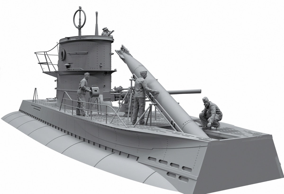 Border 1/35 German Type VII-C U-Boat Resin Crew w/ Torpedo Loaders (5 ...
