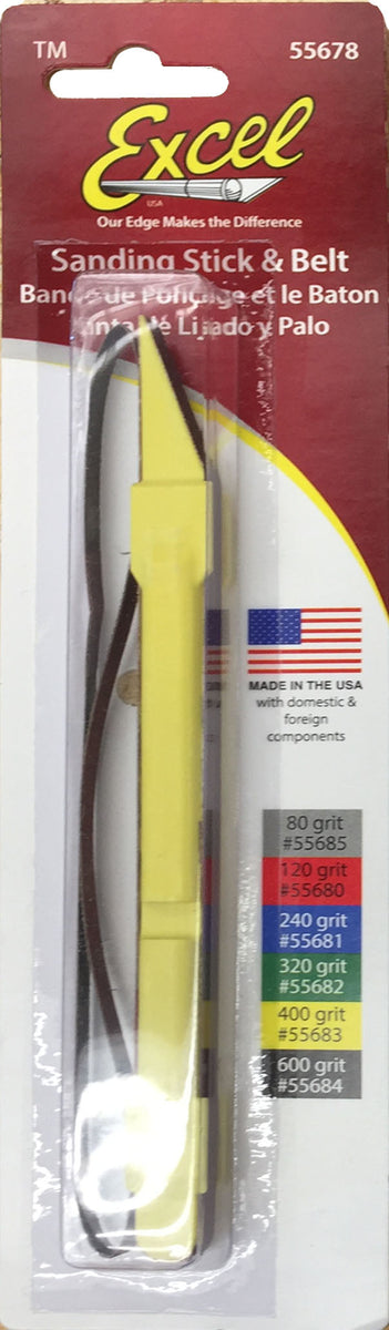 Excel 55725 Sanding Stick w/ Extra Belt 400 Grit – Burbank's House of ...