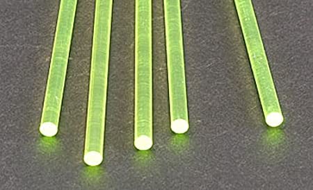 Plastruct 90264 Acrylic Fluorescent Green Rod 5/32"(4.0mm) x 10" (5 ...