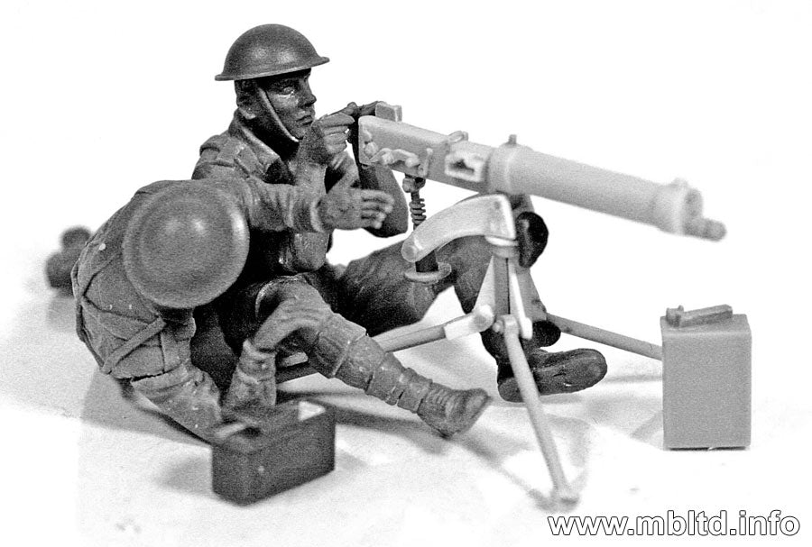 MasterBox 1/35 British Vickers MG Team, North Africa Desert (5) MB3597 ...
