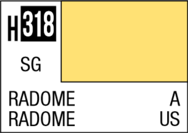 Mr. Hobby Aqueous H318 Semi-Gloss Radome Tan 10ml – Burbank's House of ...