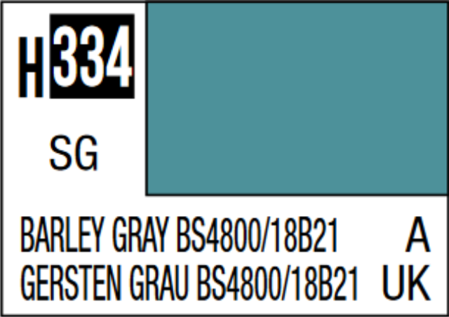 Mr. Hobby Aqueous H334 Semi-Gloss Barley Grey BS4800/18B1 10ml ...