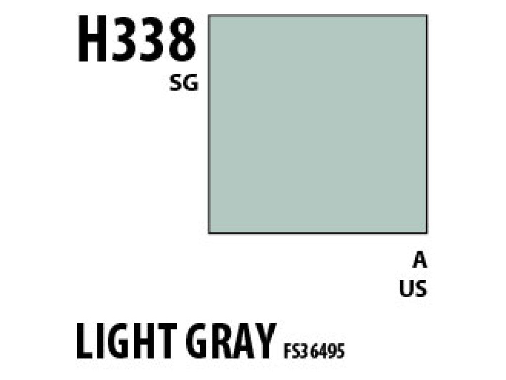 Mr. Hobby Aqueous H338 Semi-Gloss Light Gray FS36495 10ml – Burbank's ...