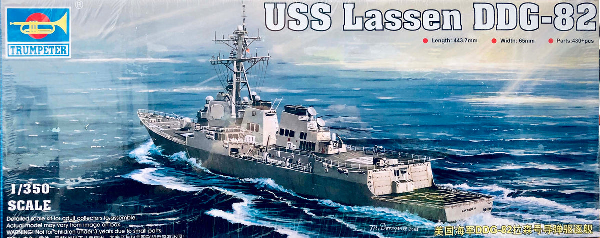 Trumpeter 1/350 US Destroyer USS Lassen DDG-82 04526 – Burbank's House ...