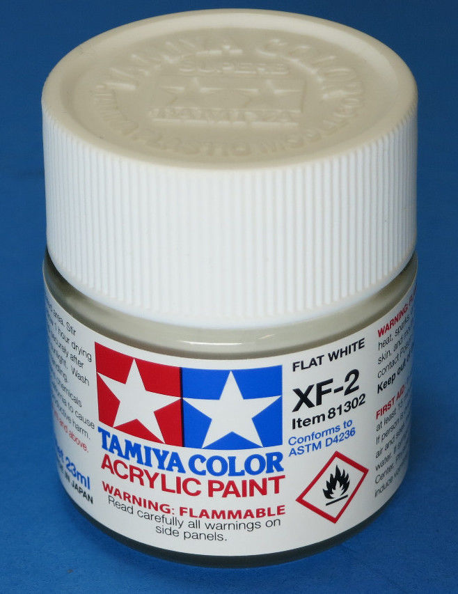 Tamiya Acrylic 23ml 81302 XF-2 Flat White – Burbank's House of Hobbies