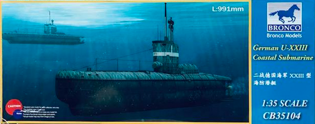 Bronco 1/35 German Coastal Submarine U-XXIII CB35104 – Burbank's House ...