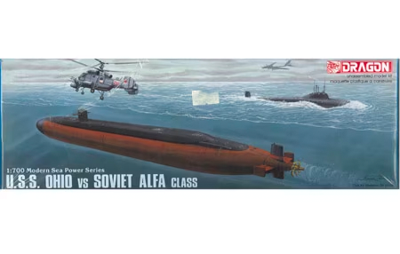 Dragon 1/700 USS Ohio vs. Soviet Alfa Class 7002 – Burbank's House of ...