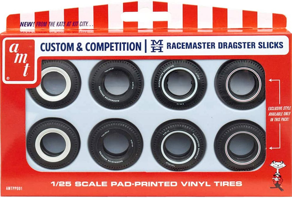 AMT 1/25 Racemaster Dragster Slicks Style No.1 Vintage Pie Crust 8.20 ...