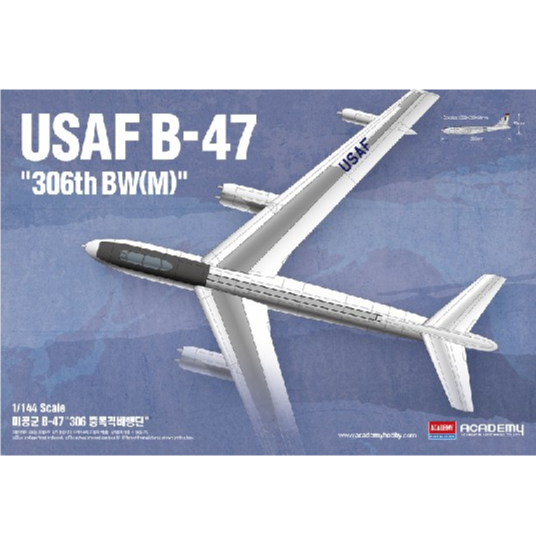 Academy 1/144 US B-47 306th Bomber Wing 12618' – Burbank's House of Hobbies