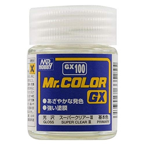 Mr. Hobby Mr. Color Lacquer GX100 Gloss Super Clear III 18ml – Burbank ...