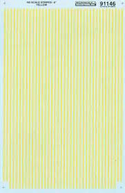 Microscale Decals HO Scale Stripes 6" Wide Yellow 91146 – Burbank's ...