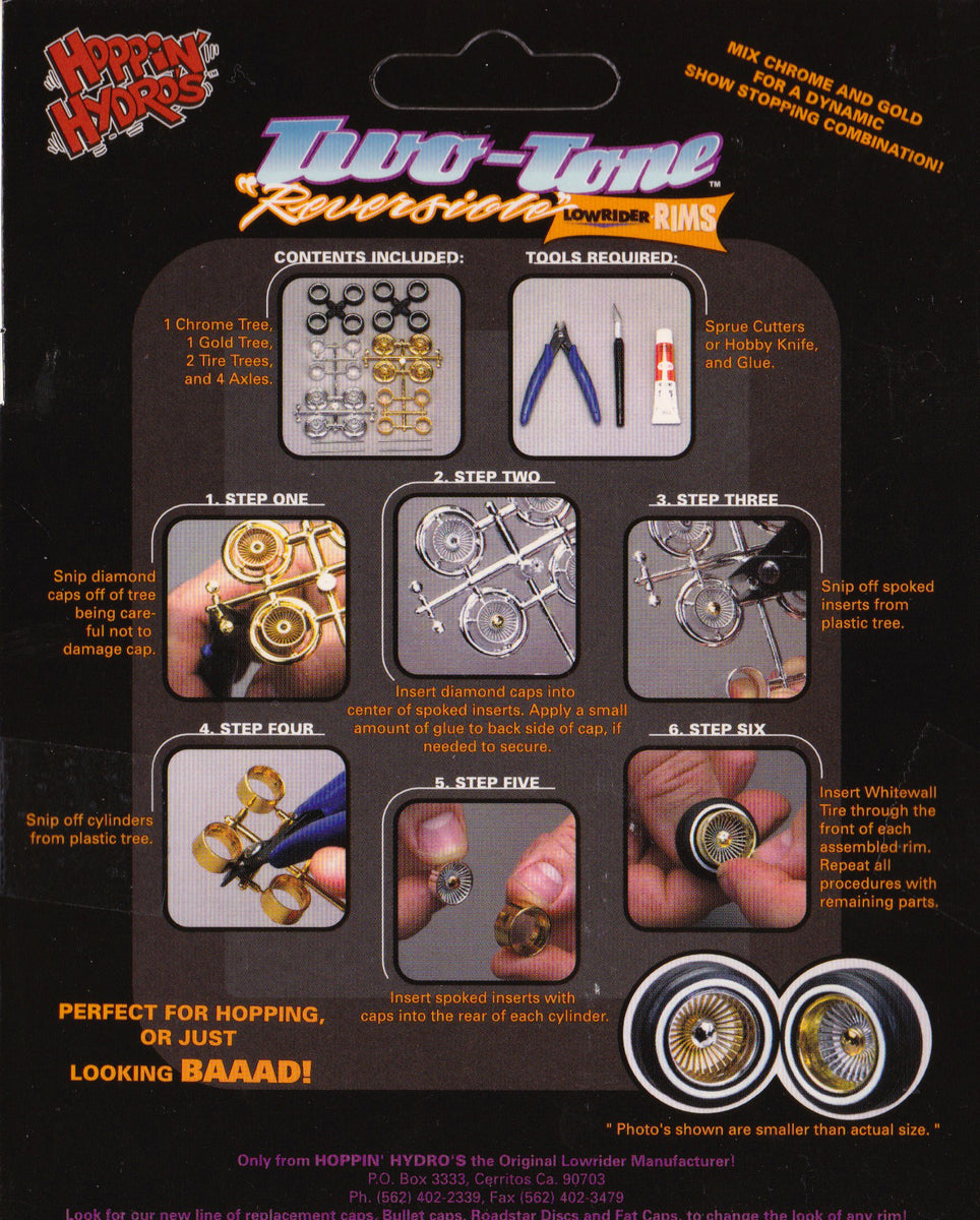 Hoppin Hydros 1/24 Two-Tone Reversible Lowrider Rims 520 – Burbank's ...