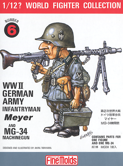 FineMolds 1/12 World Fighter Collection WWII German Army Infantry Meye ...