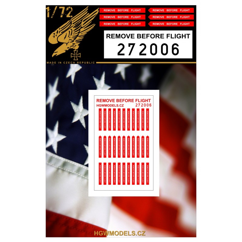 HGW 1/72 US Remove Before Flight Tags RBF (33) 272006 – Burbank's House ...