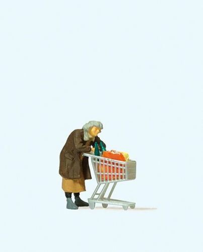 Preiser 1/87 HO Homeless Woman and Cart 29095 – Burbank's House of Hobbies