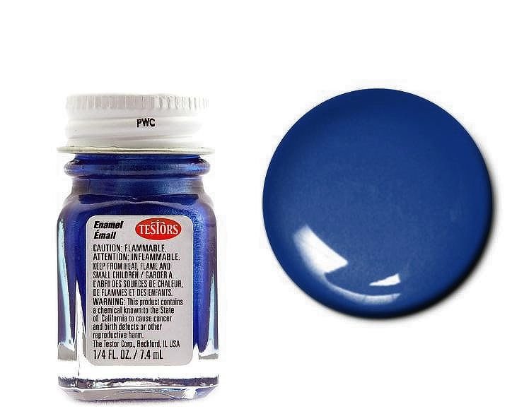 Testors 1109 Enamel Gloss Artic Blue Metallic 1/4 oz – Burbank's House ...